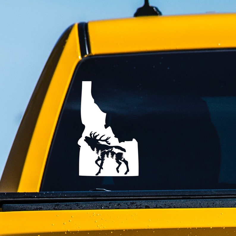 Idaho Elk Decal Idaho Decal Idaho Sticker Elk Decal | Etsy