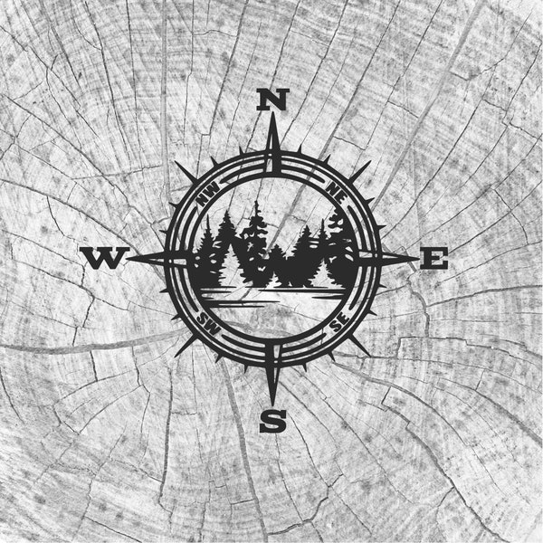 Compass Decal - Etsy