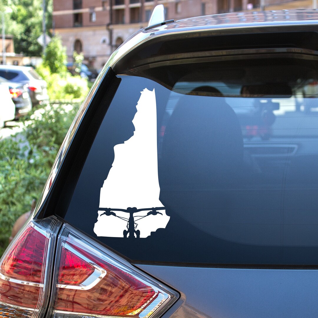New Hampshire - New Hampshire Decal - Mountain Bike Decal - Vinyl Car ...