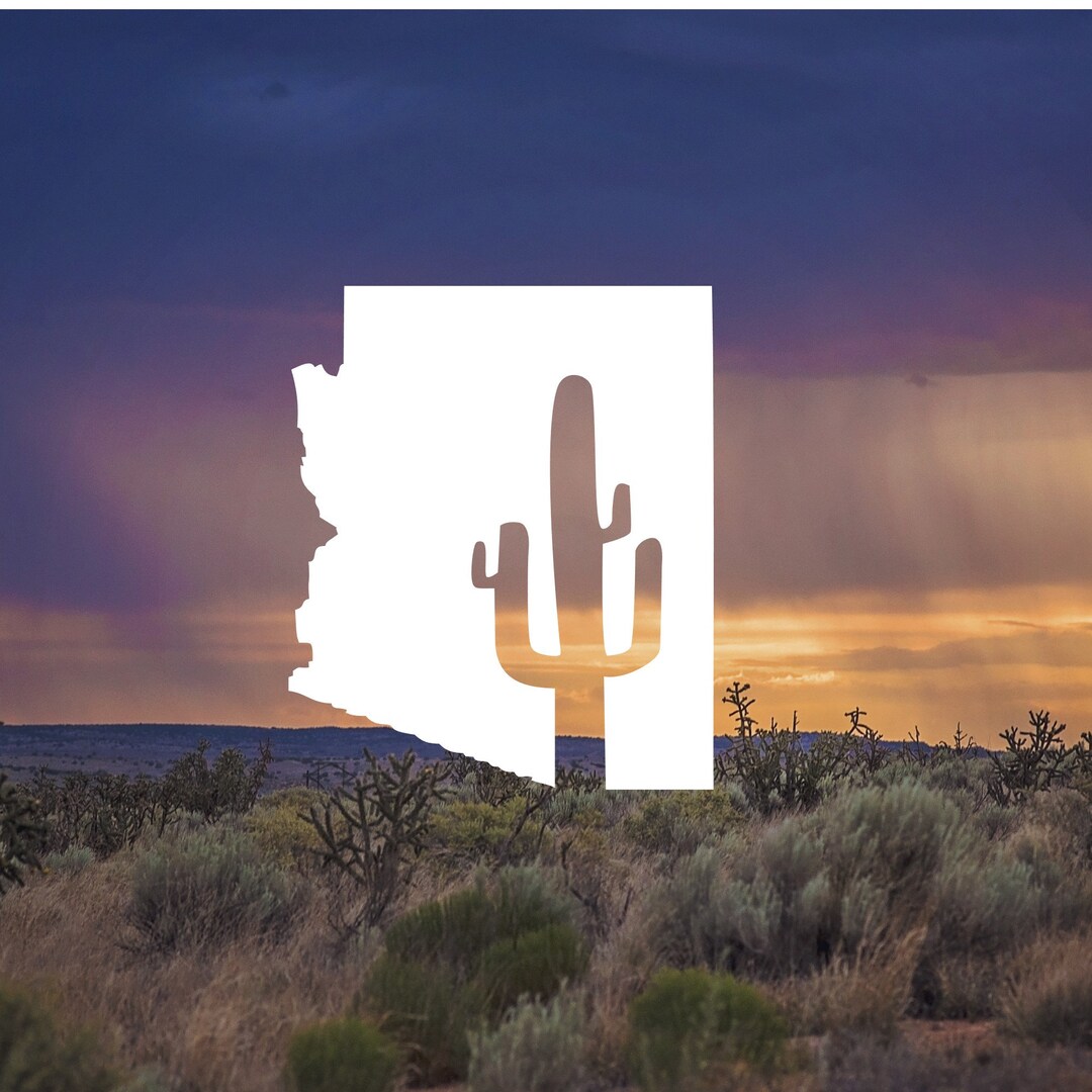 Arizona - Arizona Decal - Arizona Sticker - State Water Bottle Decal ...