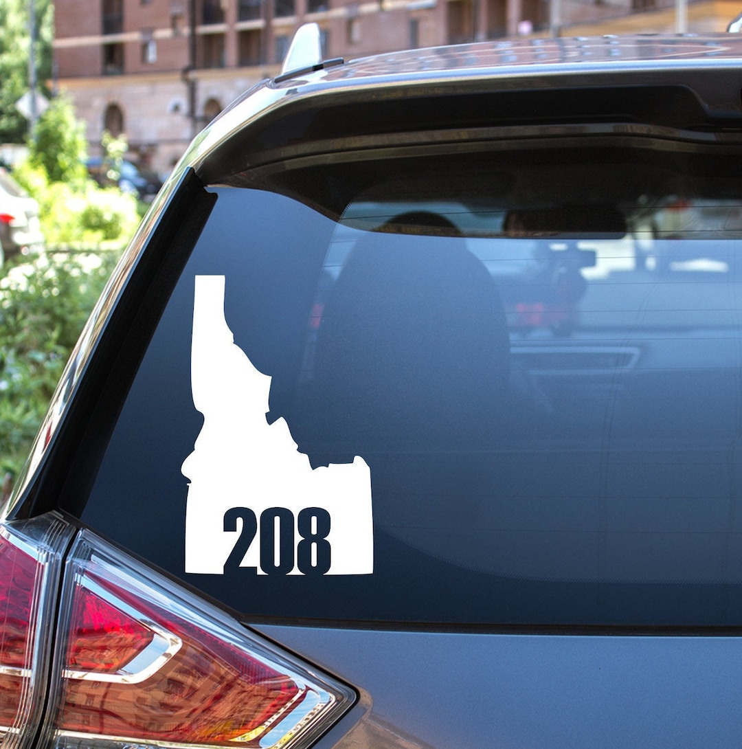 Idaho Decal - Idaho - Idaho 208 - Area Code - Idaho Decal - Idaho ...