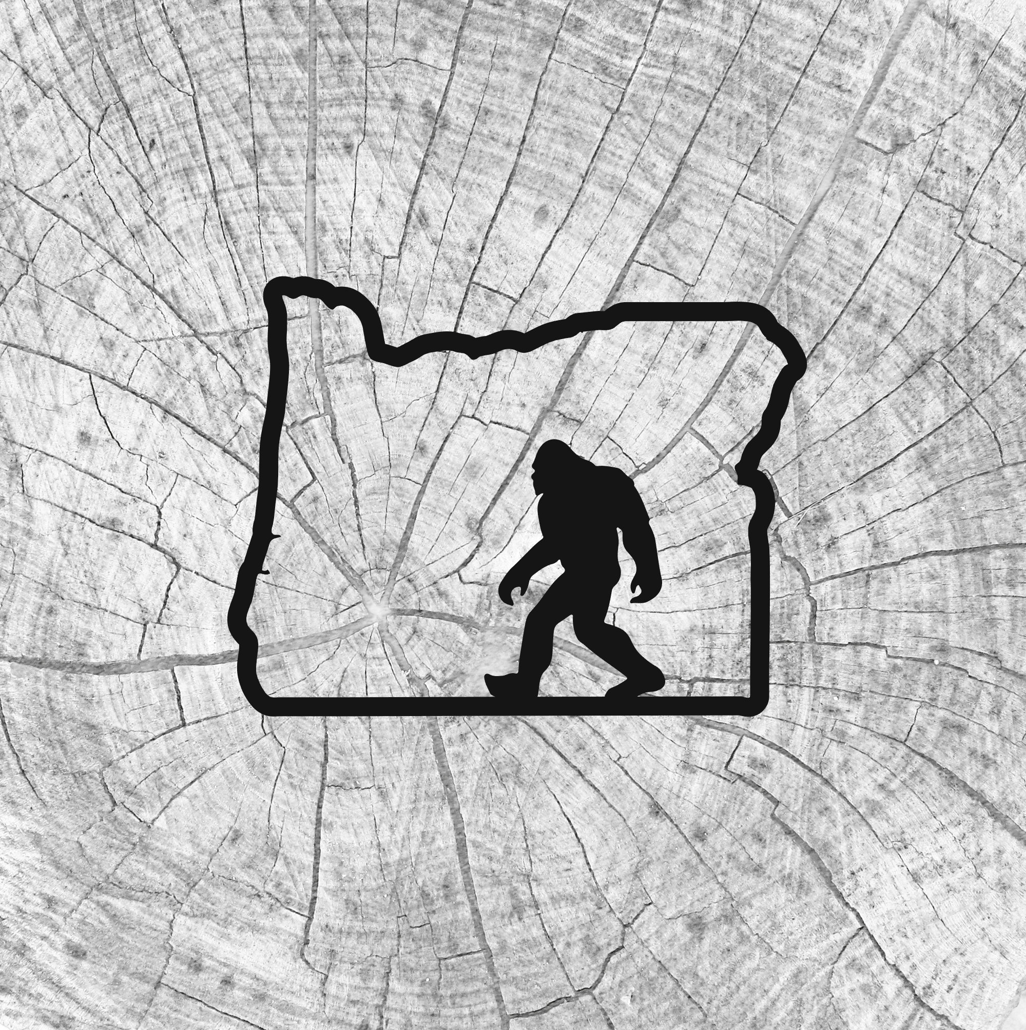 Oregon Bigfoot Vinyl Car Decal Oregon Bigfoot Gift Idea - Etsy
