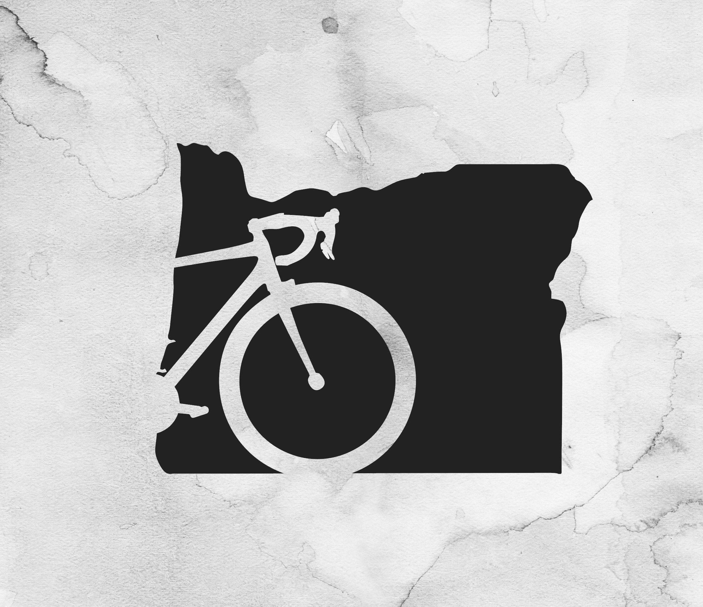 Road Bike Decal Oregon Decal Oregon Bike Decal Bike - Etsy