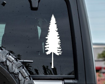 Pine Tree Car Decal - Etsy