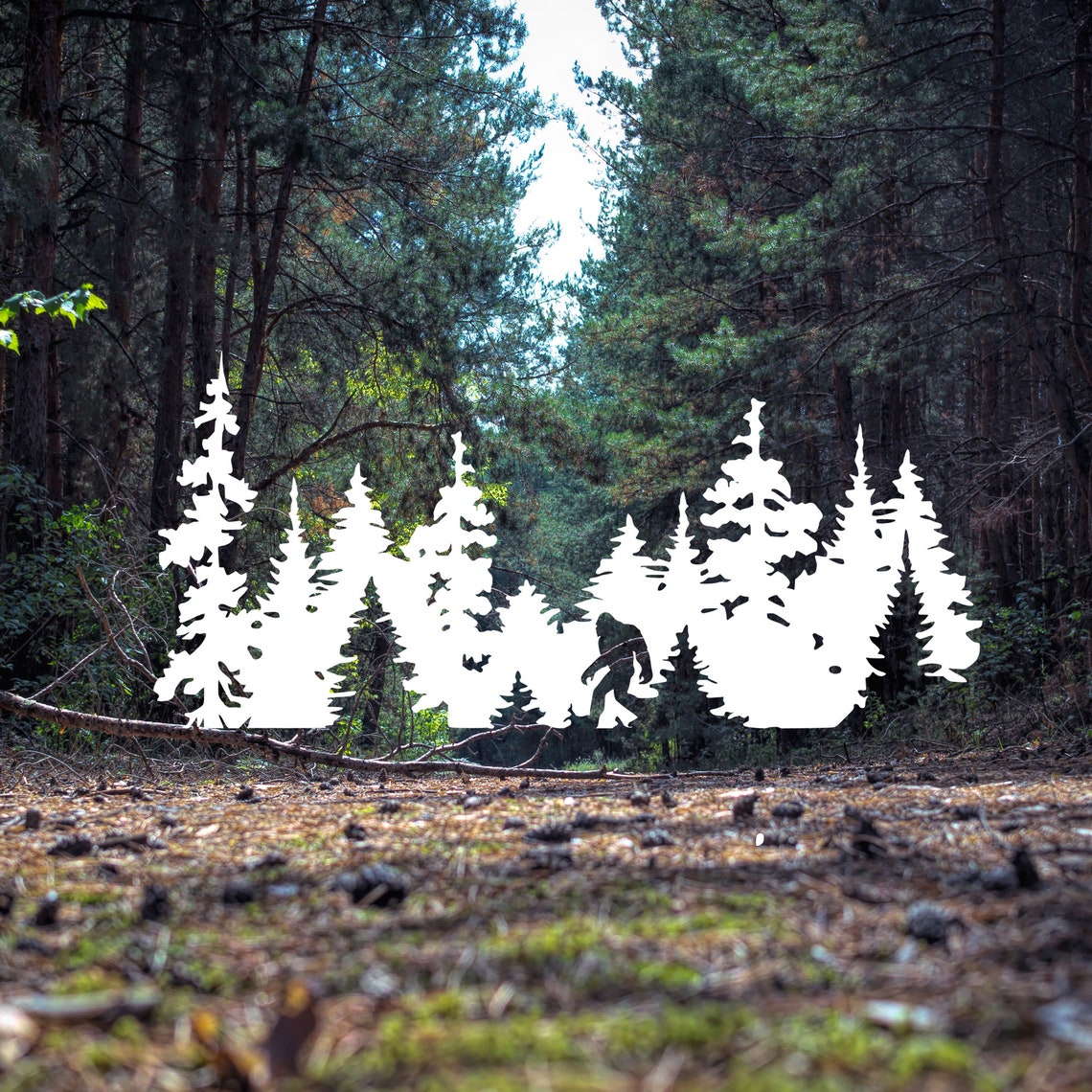 RV Decal Bigfoot Tree Decal Bigfoot Decal Sasquatch - Etsy