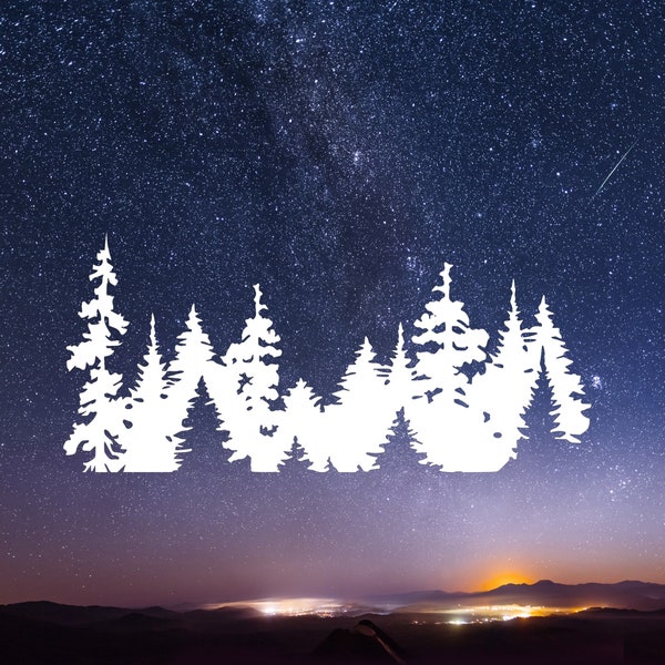Forest Decal - Etsy