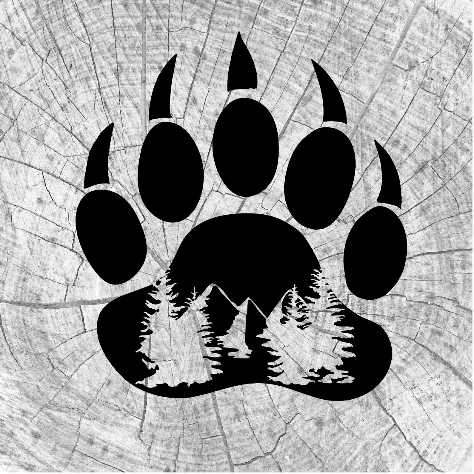 Large Bear Paw Decal for RV Trailer Camper Bear Paw Decal - Etsy UK