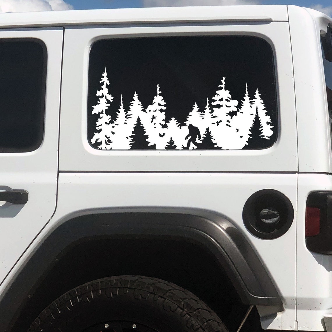 Bigfoot Tree Decal Bigfoot Decal Sasquatch Sticker - Etsy