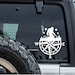 Compass PNW Decal With Bigfoot Bigfoot Decal Compass - Etsy