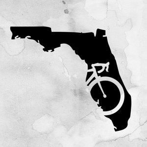 Florida Bike Decal - Florida Decal - Road Bike Decal - Road Bike ...