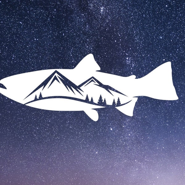 Salmon Decal - Etsy