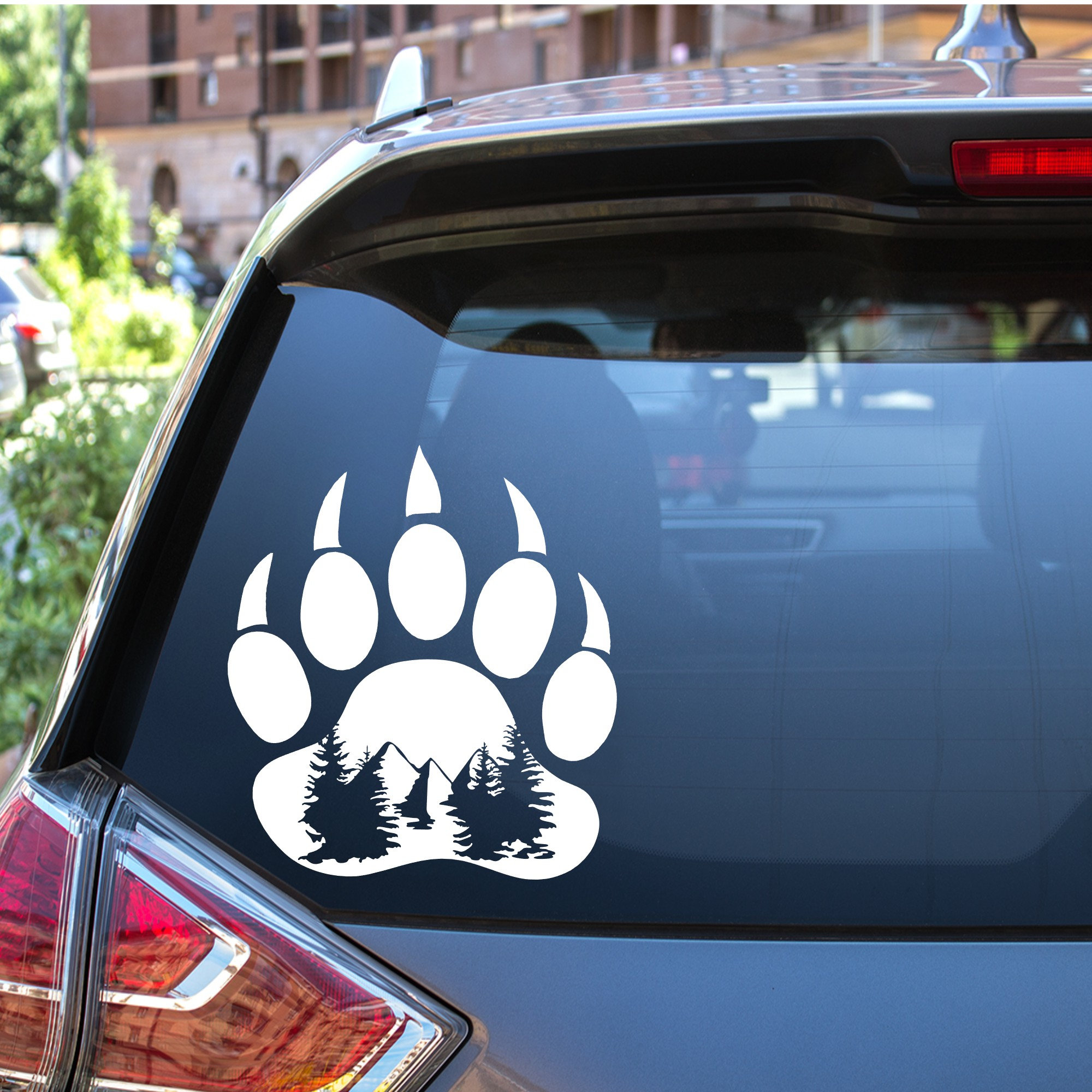 Bear Paw Decal Bear Paw Pacific Northwest Adventure - Etsy