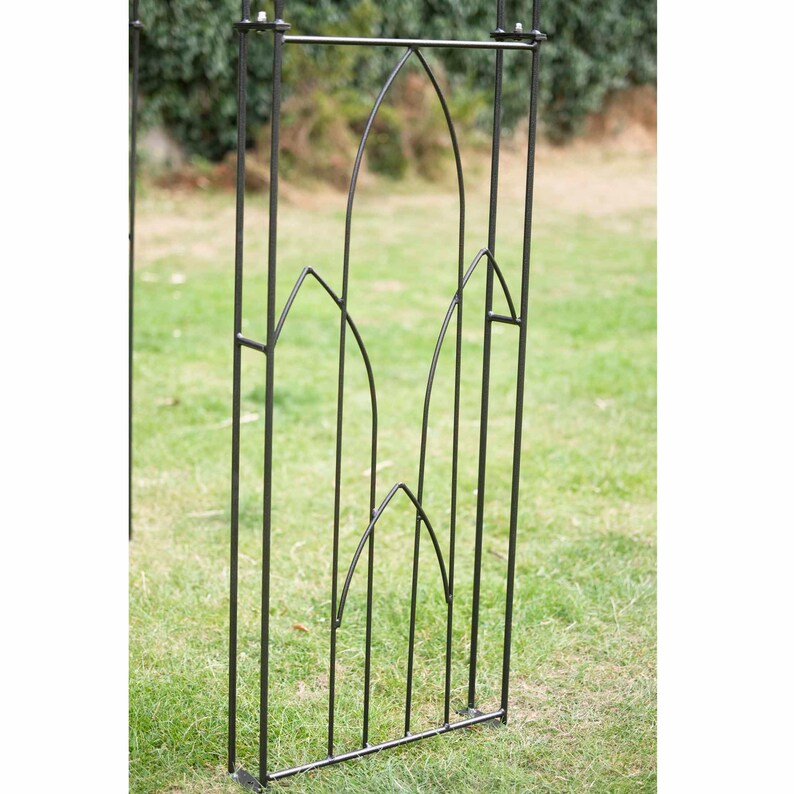 Black Gothic Steel Garden Arch Made in the UK - Etsy