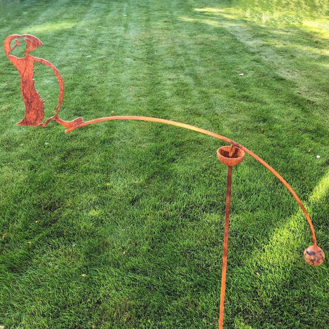 Single Ball Puffin Garden Wind Spinner/rocker - Etsy