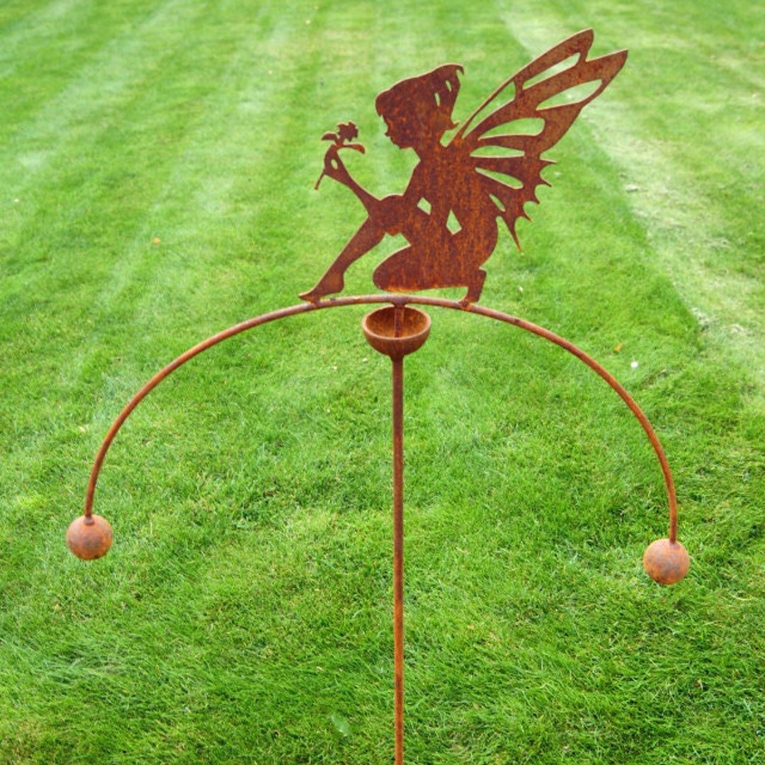 Double Ball Fairy Garden Wind Spinner Rocker - Etsy