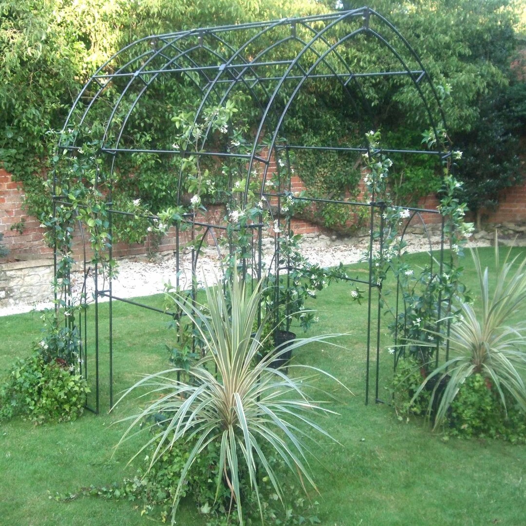 Gothic Tunnel Black Steel Garden Arch Made in the UK - Etsy