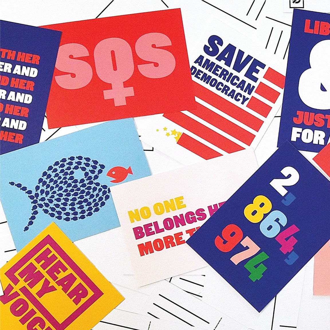 Political Postcards / Voter Postcards / Feminist Graphics / - Etsy UK