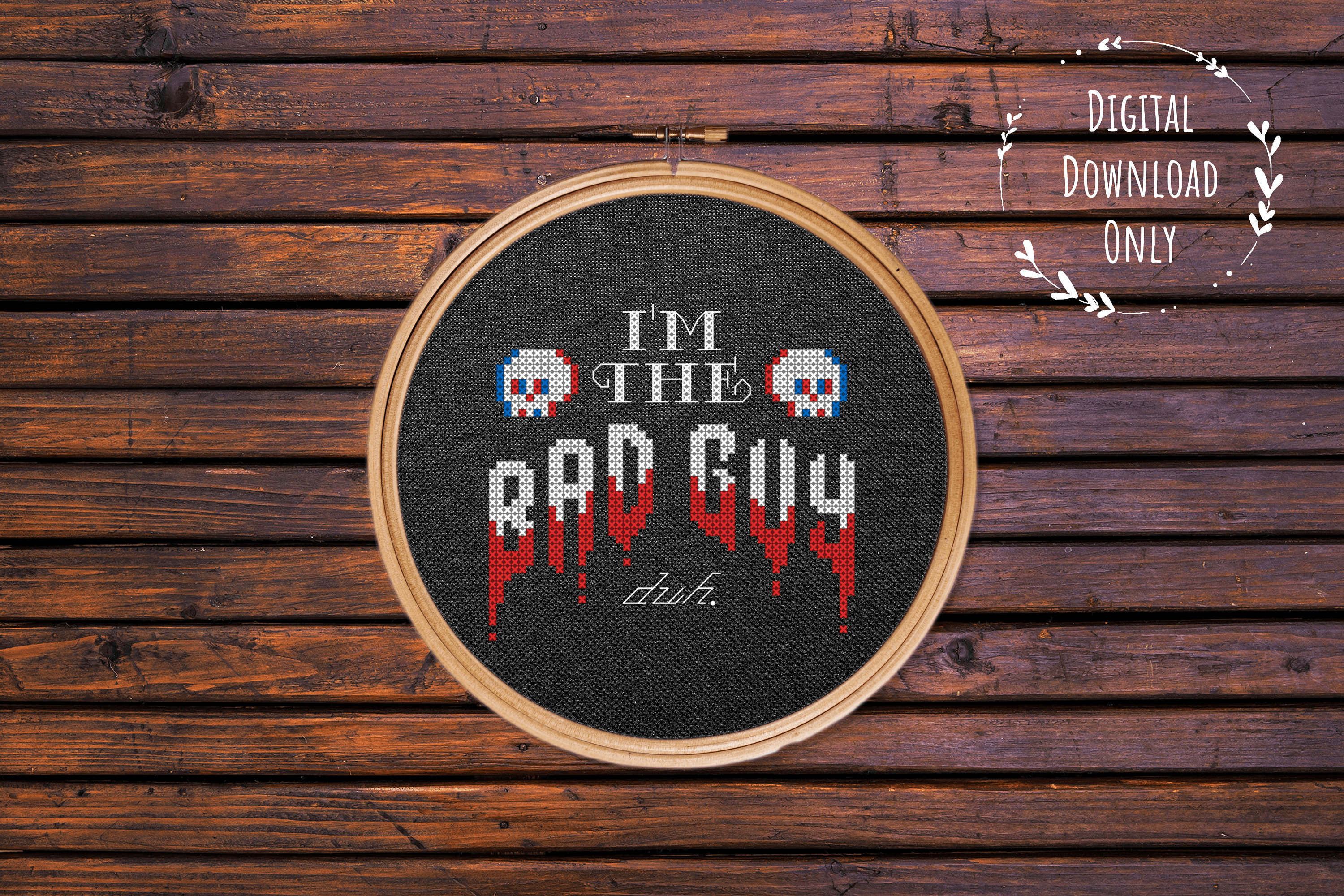 Bad Guy Billie Eilish Cross Stitch Pattern - Etsy