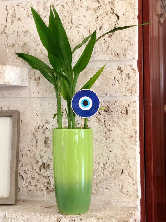 Evil Eye Plant Stake Stained Glass Plant Decoration | Etsy
