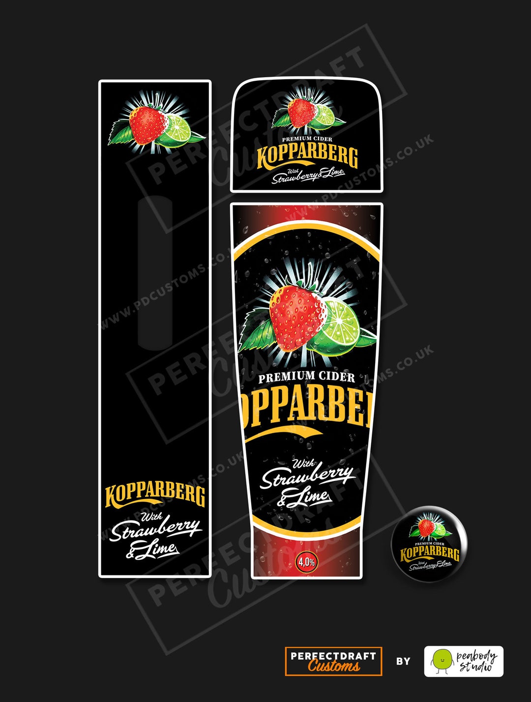 Kopparberg Strawberry and Lime Perfect Draft Magnetic Skin Maxi Magnet ...