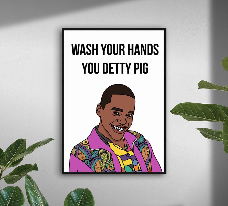 Wash Your Hands You Detty Pig Print | Sex Education Meme Eric Effiong ...