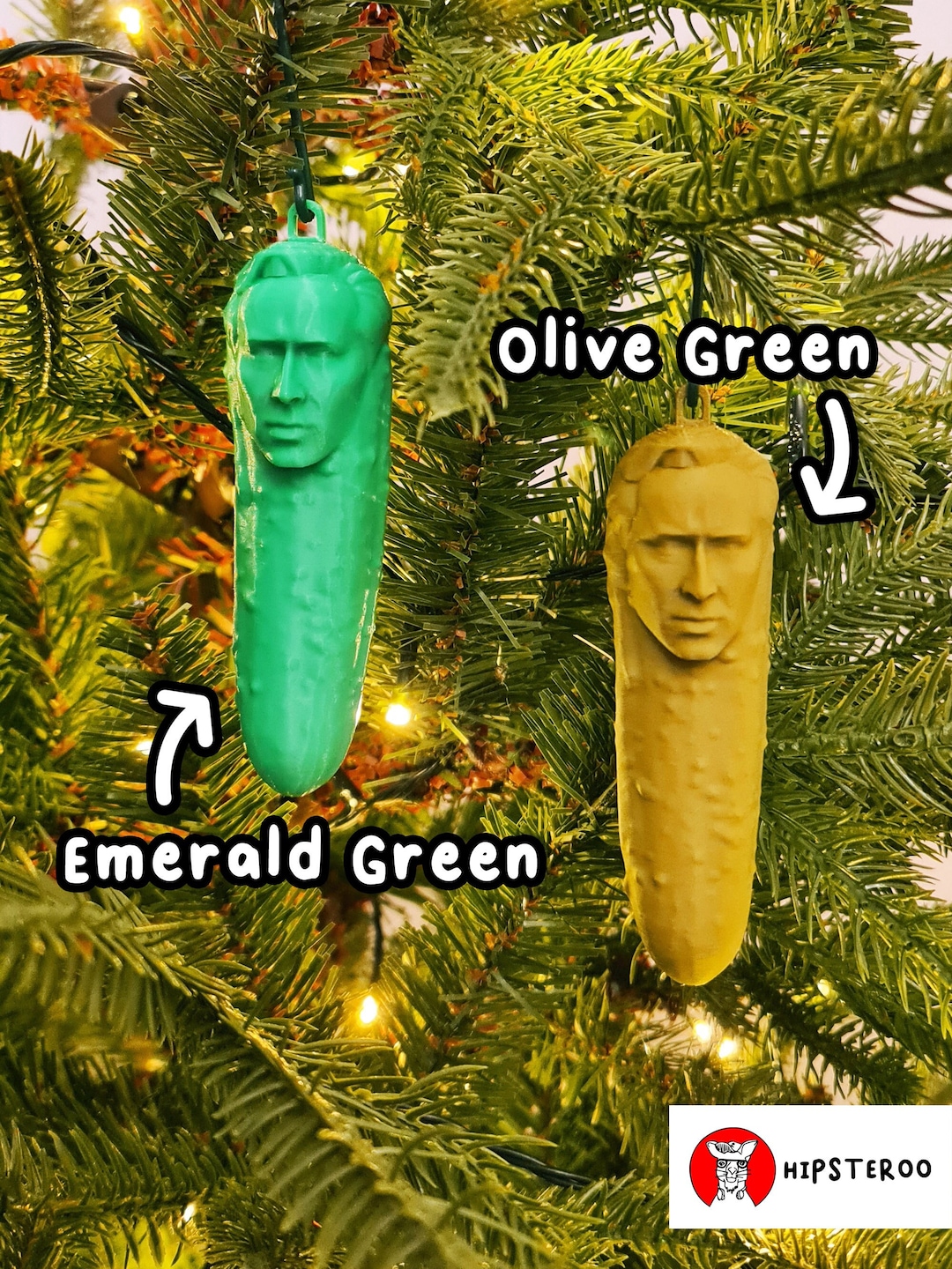 Picolas Cage Hanging Christmas Tree Decoration - Nicolas Cage Pickle ...