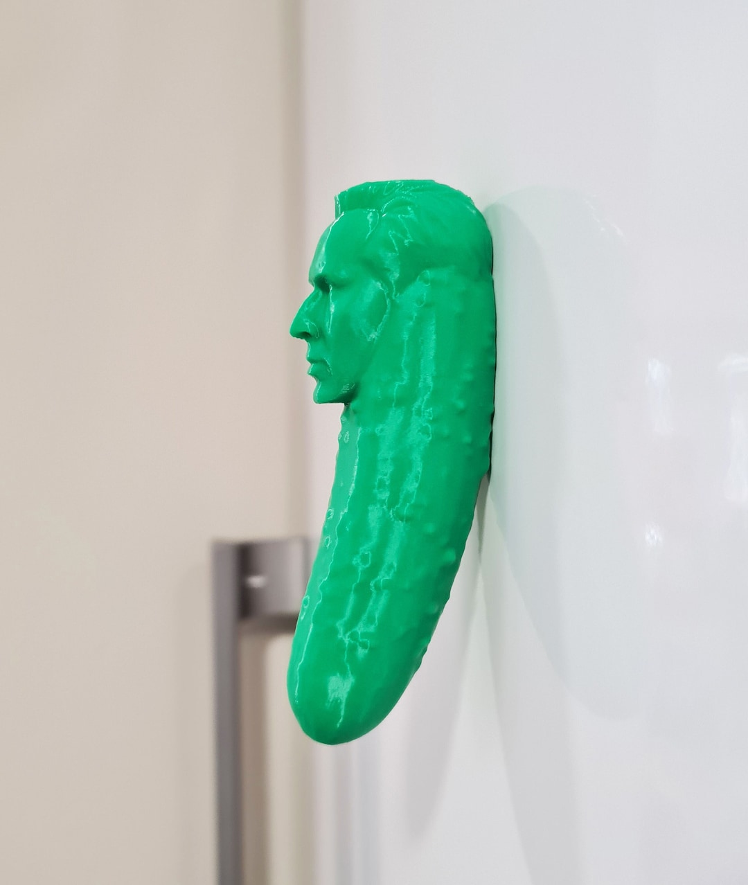 Picolas Cage Fridge Magnet - Nicolas Cage Pickle Meme Funny Home Decor ...