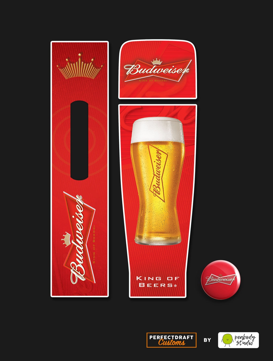 Budweiser Perfect Draft Magnetic Skin Maxi Magnet – Perfectdraft Skin ...