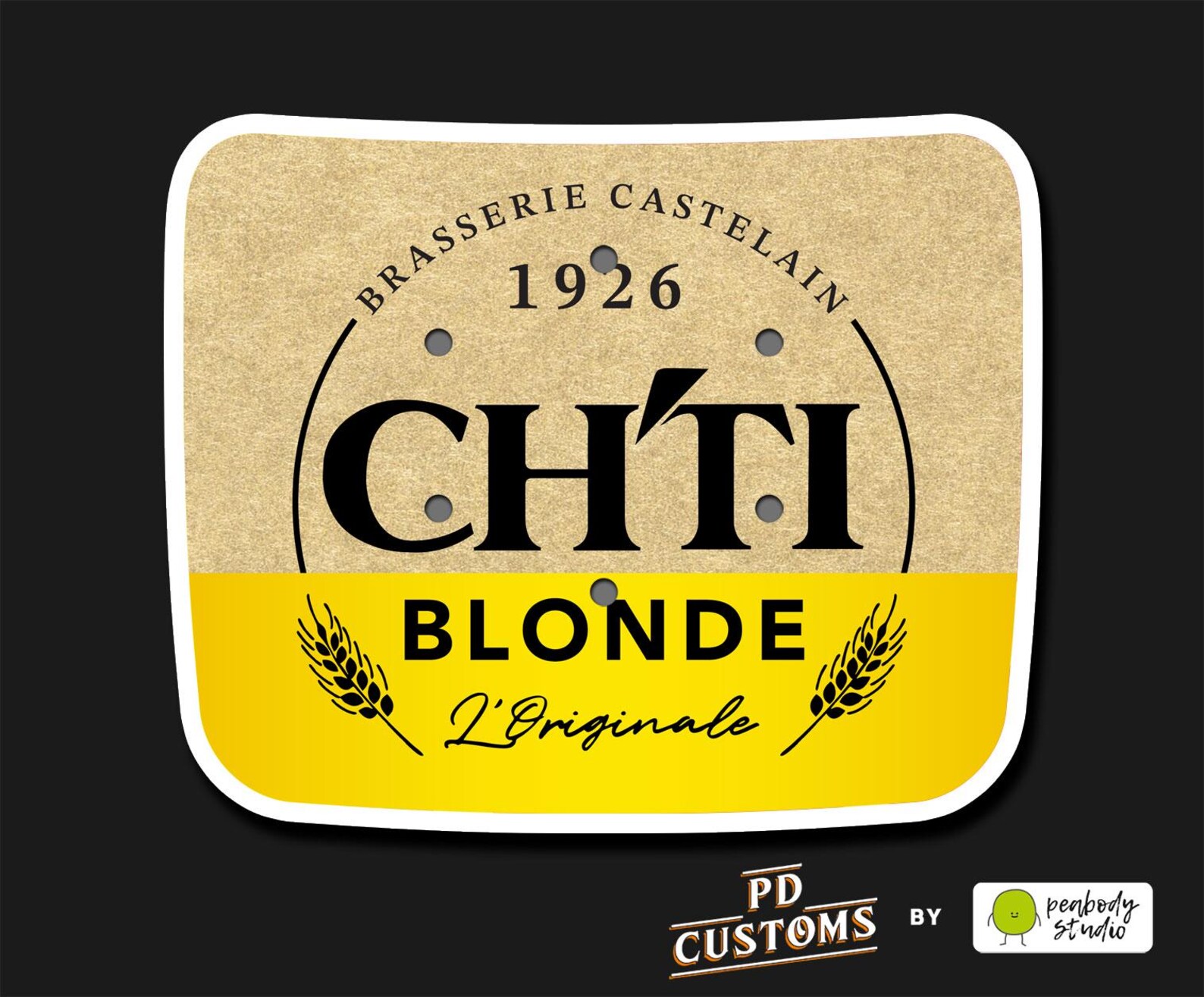 Ch'ti Blonde Perfect Draft Drip Tray – Perfectdraft Magnetic Drip Tray by PD Customs – Perfect ...