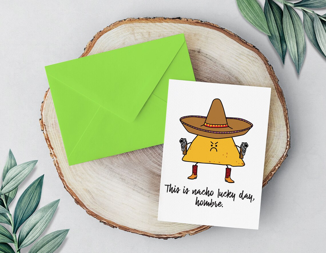 Funny Birthday Card | Kids, Teens | This is Nacho Lucky Day Greeting ...