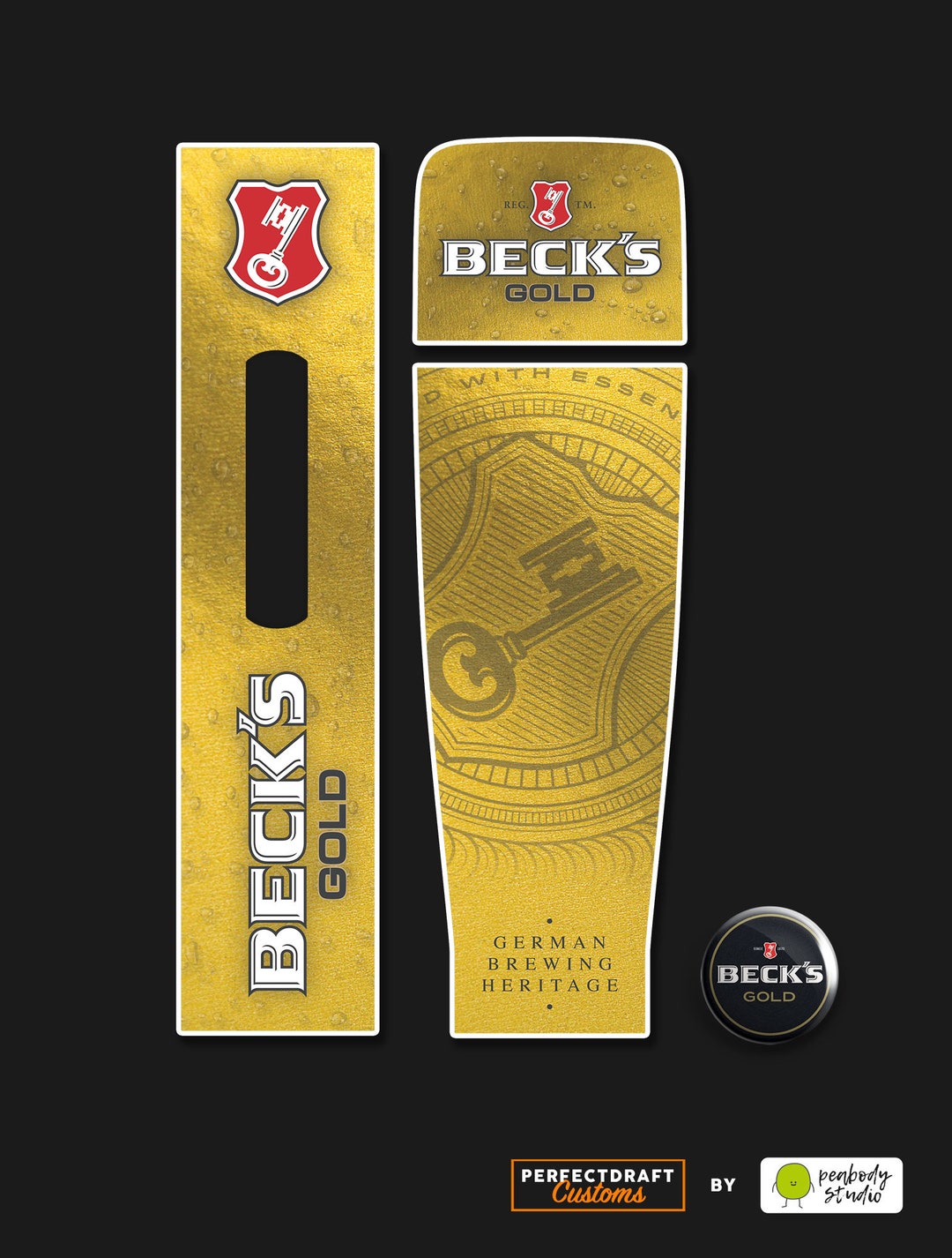 Becks Gold Perfect Draft Magnetic Skin Maxi Magnet – Perfectdraft Skin ...
