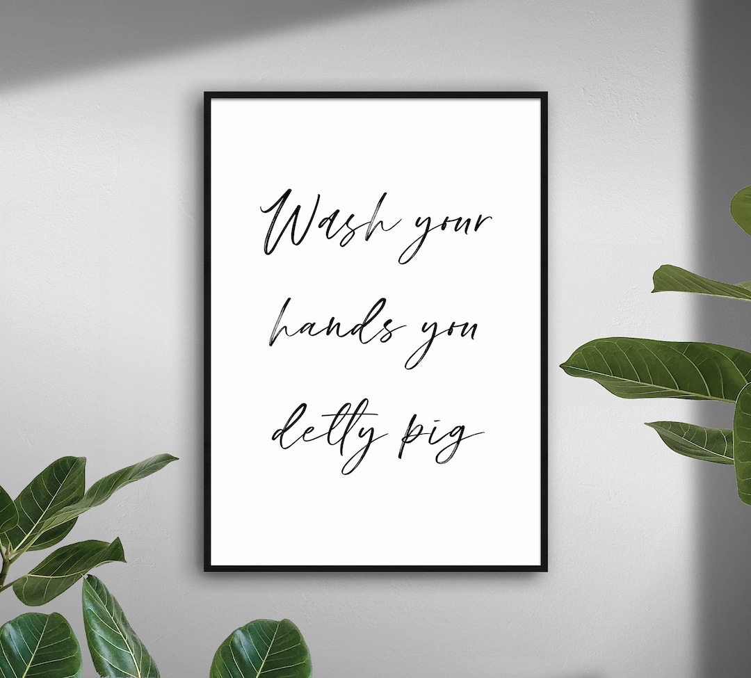 Wash Your Hands You Detty Pig Print | Sex Education Meme Eric Effiong ...