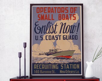 Coast Guard Poster - Etsy