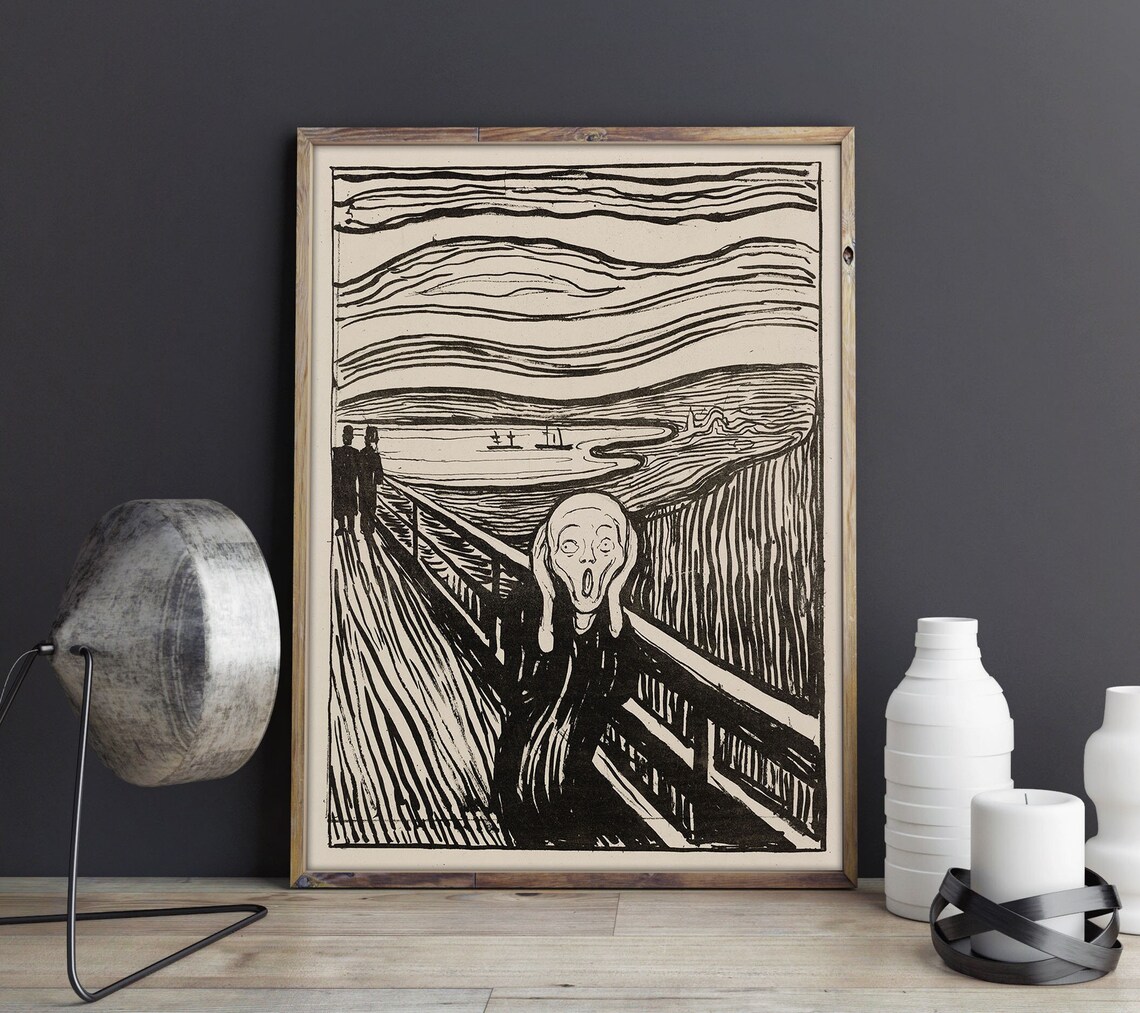 The Scream by Edvard Munch Pastel Pastel Decor Home - Etsy
