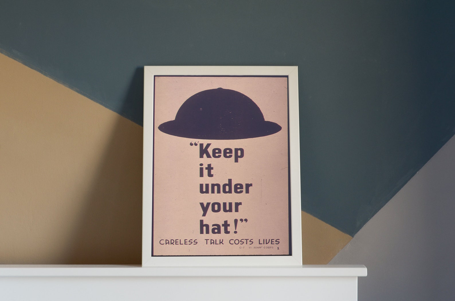 Keep It Under Your Hat Vintage Propaganda Poster - Etsy.de