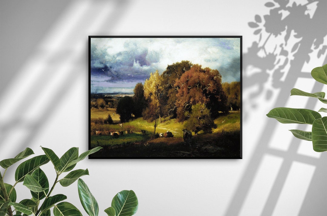 Autumn Oaks by George Inness | Oil Painting | Wall Decor | Classic Art ...