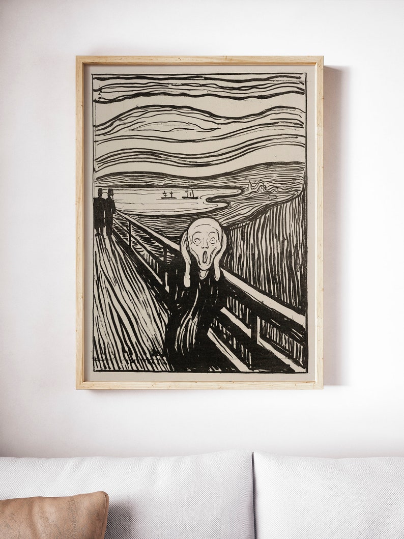 The Scream by Edvard Munch Pastel Pastel Decor Home - Etsy