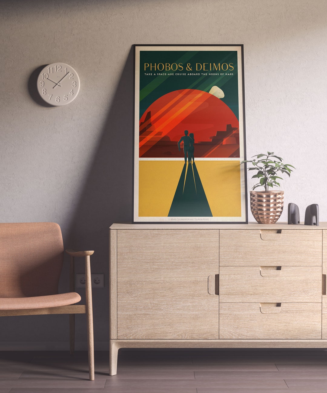 Retro Space Travel Poster Vintage Travel Art Space Art - Etsy