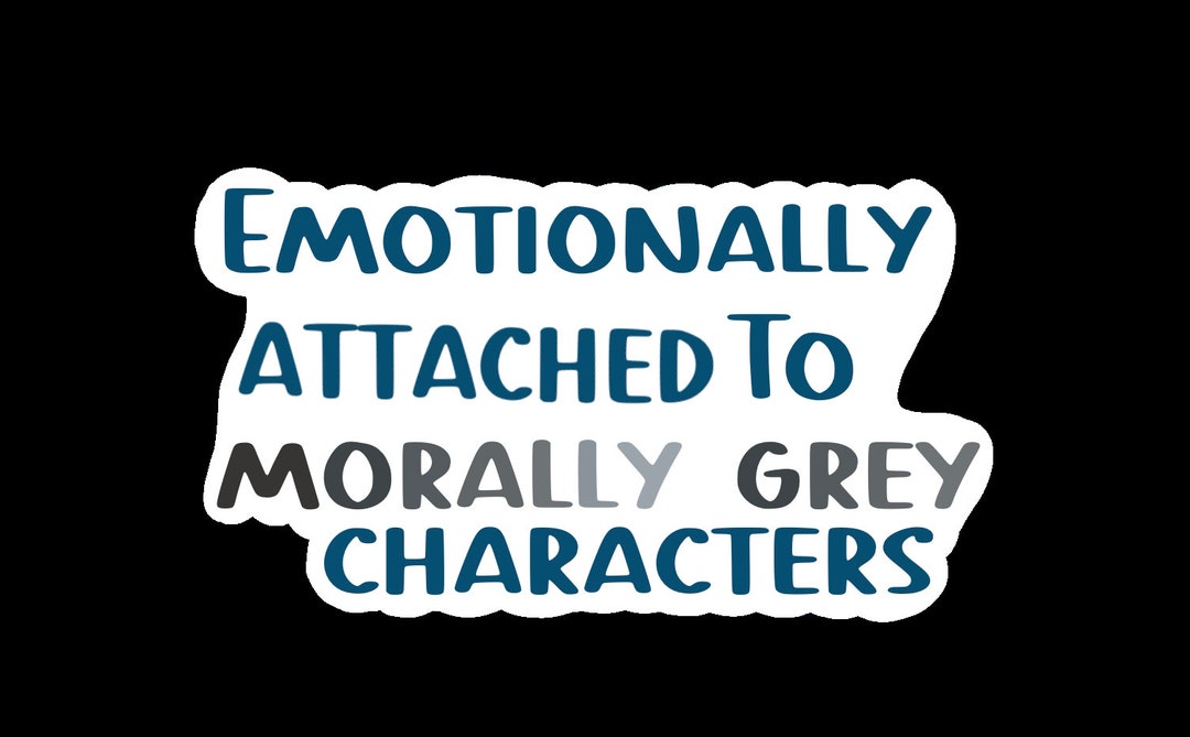 Morally Grey Characters Vinyl Decals - Etsy