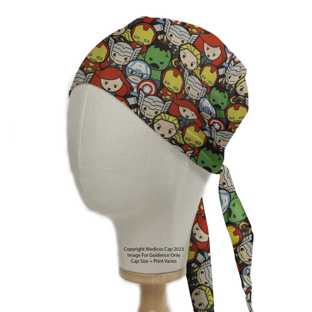 Marvel Avengers Cartoon #2 Scrub Cap - Etsy