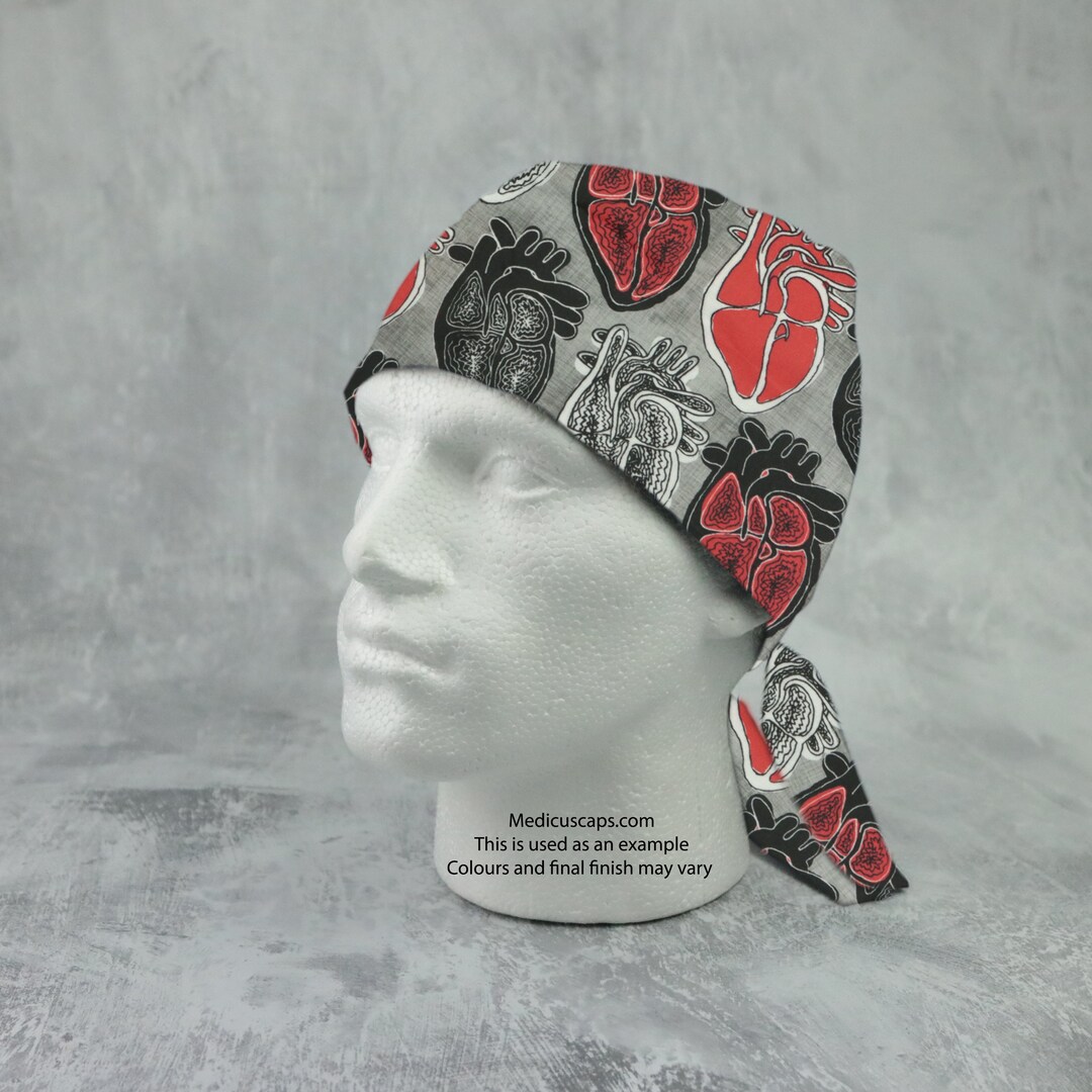 Abstract Heart Anatomy Scrub Cap / Surgical Hat / Theatre Cap - Etsy