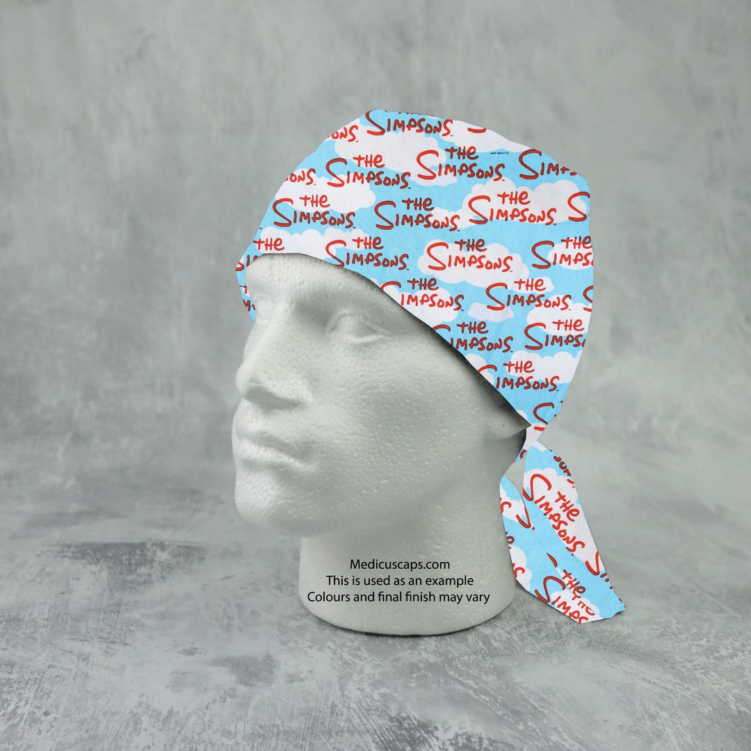 The Simpsons Scrub Cap - Etsy