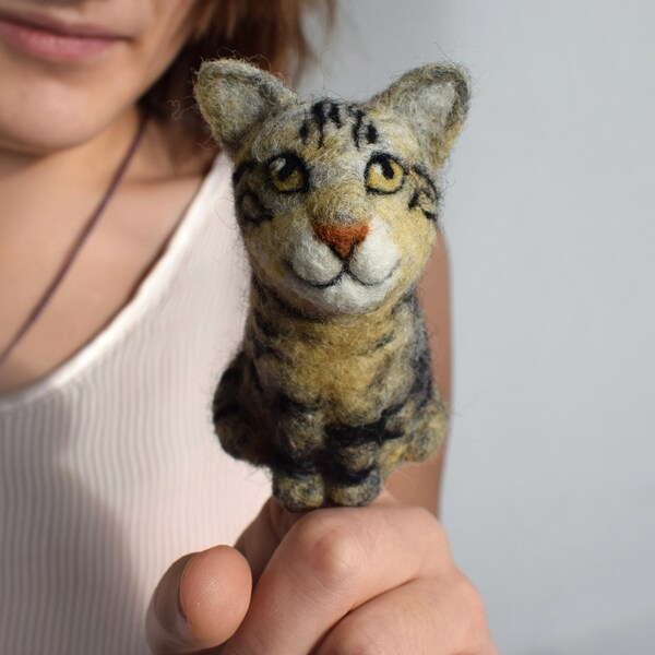 Cat Finger Puppet - Etsy