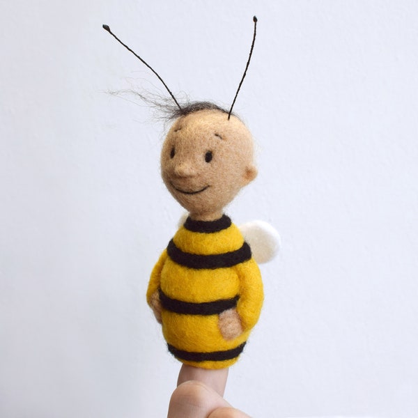 Bee Finger Puppet - Etsy