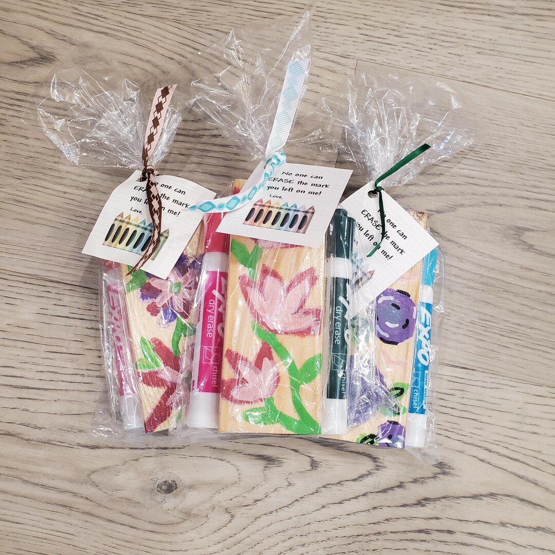Hand-painted Flower Whiteboard Eraser, Teacher Gift, Teacher ...
