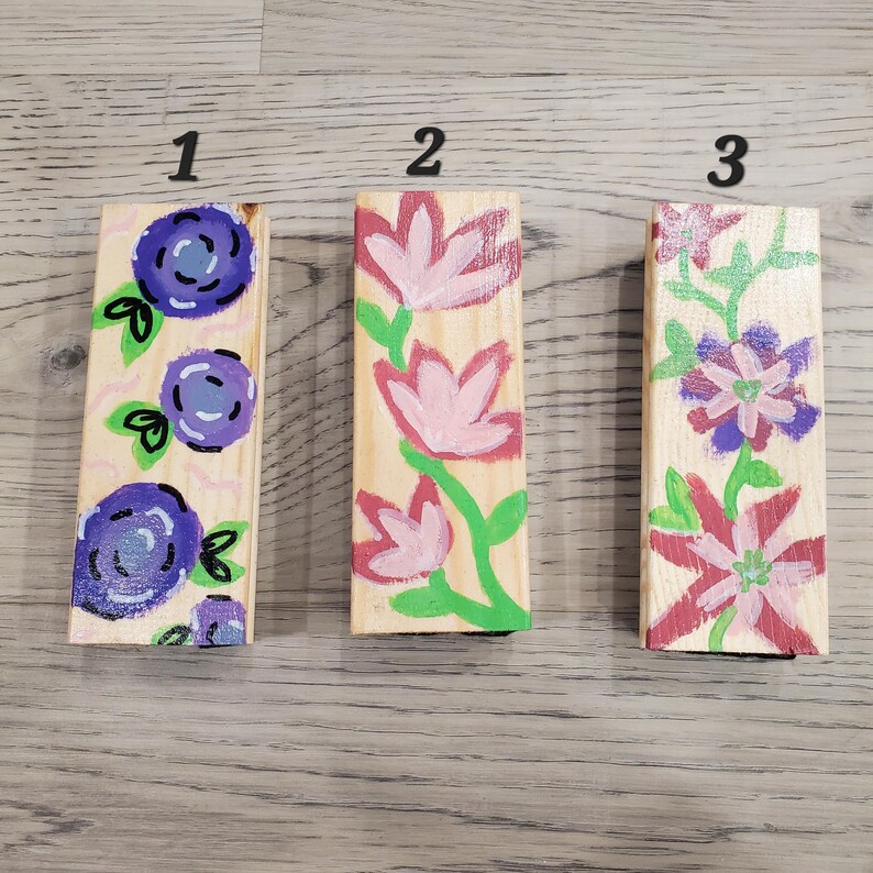 Hand-painted Flower Whiteboard Eraser, Teacher Gift, Teacher ...