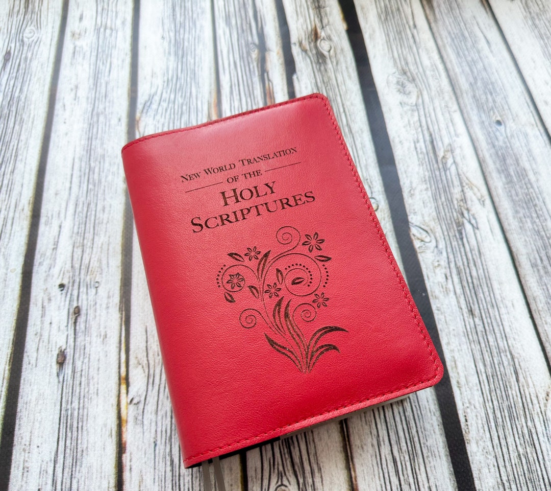 JW Bible Cover, Personalized NWT Leather Cover, Jehovah's Witnesses ...