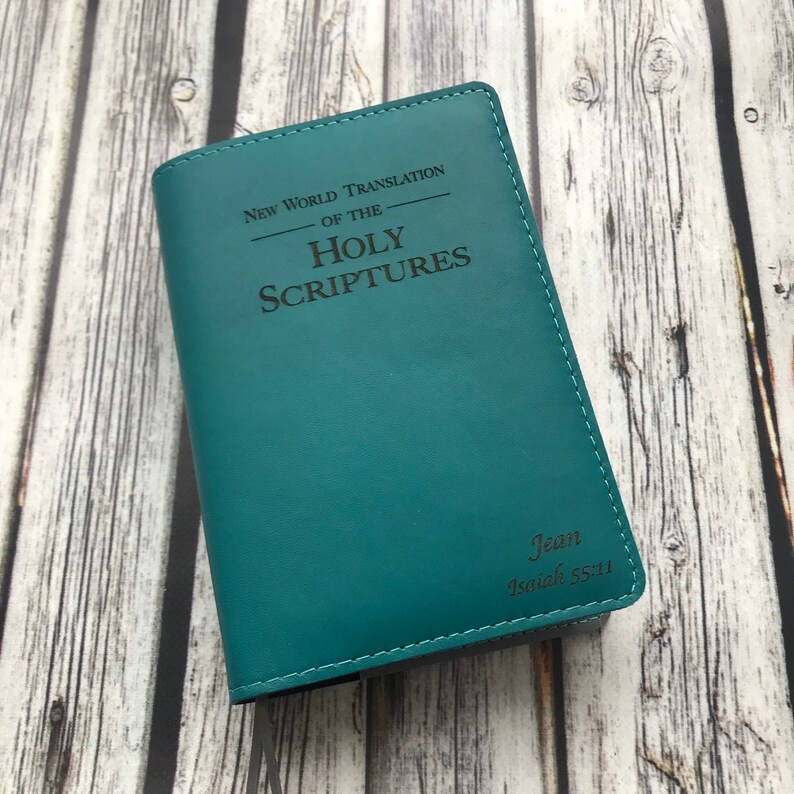 NWT Leather Bible Cover JW Bible Cover Jehovah Witness Gift - Etsy