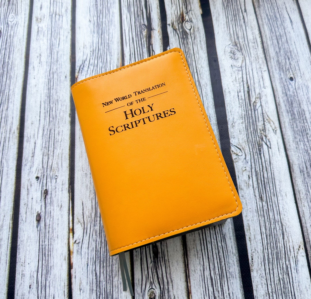 NWT Leather Bible Cover, JW Bible Cover, Jehovah Witness Gift, JW Gift ...