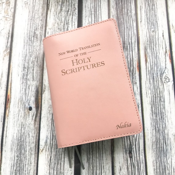 NWT Leather Bible Cover JW Bible Cover Jehovah Witness Gift - Etsy